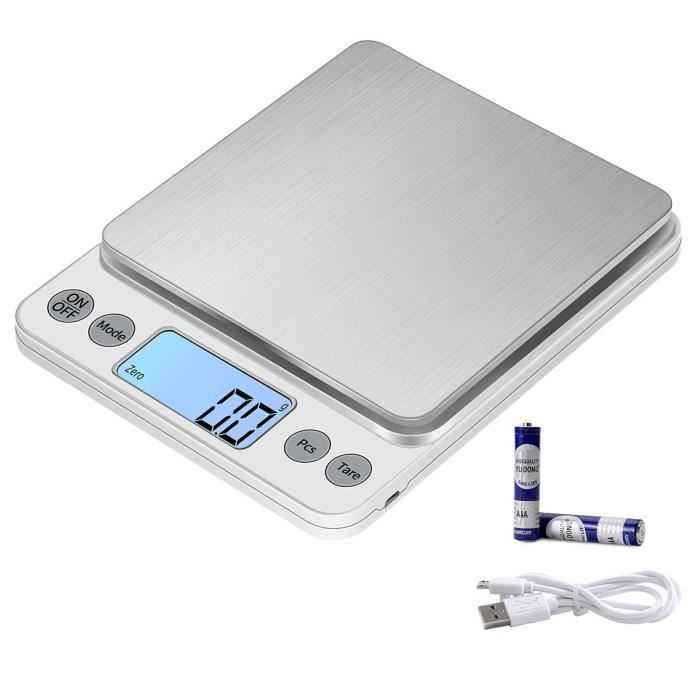 Taille Extra Large Balance De Alimentaire 5Kg-0.1G Rechargeable Par Usb ...