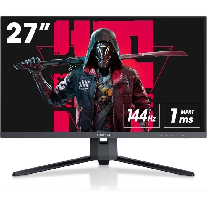 Ecran Pc Gaming 27 144Hz, Résolution Wqhd (2560 X 1440), 1Ms, Display ...