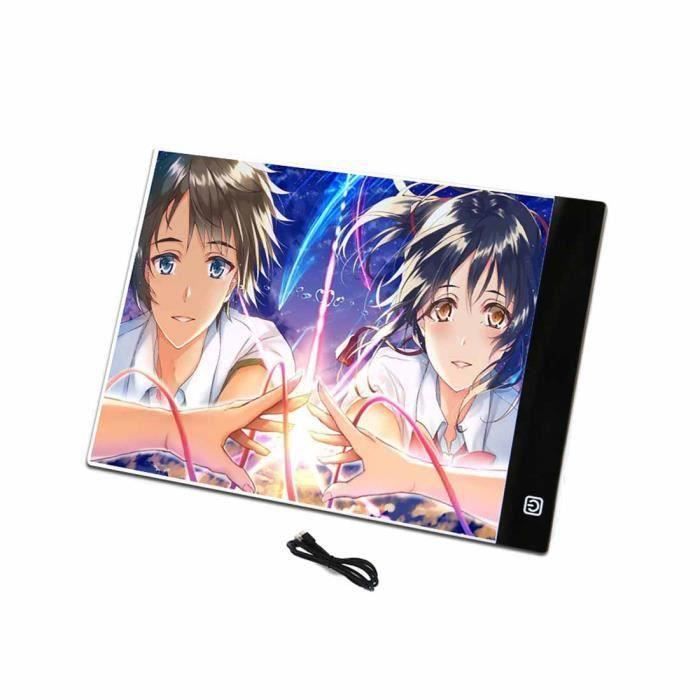 A4 LED Table À Dessin Art Tablette Lumineux Graphique Pad Plaque De ...