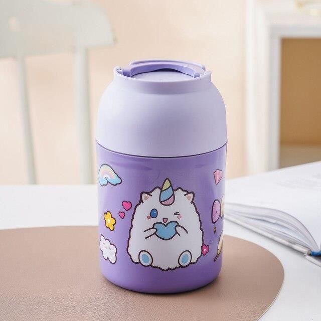 GOURDE BIDON,Violet-501-600ml--Bouteille'eau'extérieur en acier ...