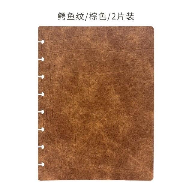 CAHIER,C-222-I--Couverture de reliure à trous en forme de champignon A5 ...