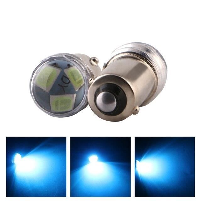 ECLAIRAGE TABLEAU DE BORD,Ice blue--Ampoule LED BA9S W6W 2835, 10 ...