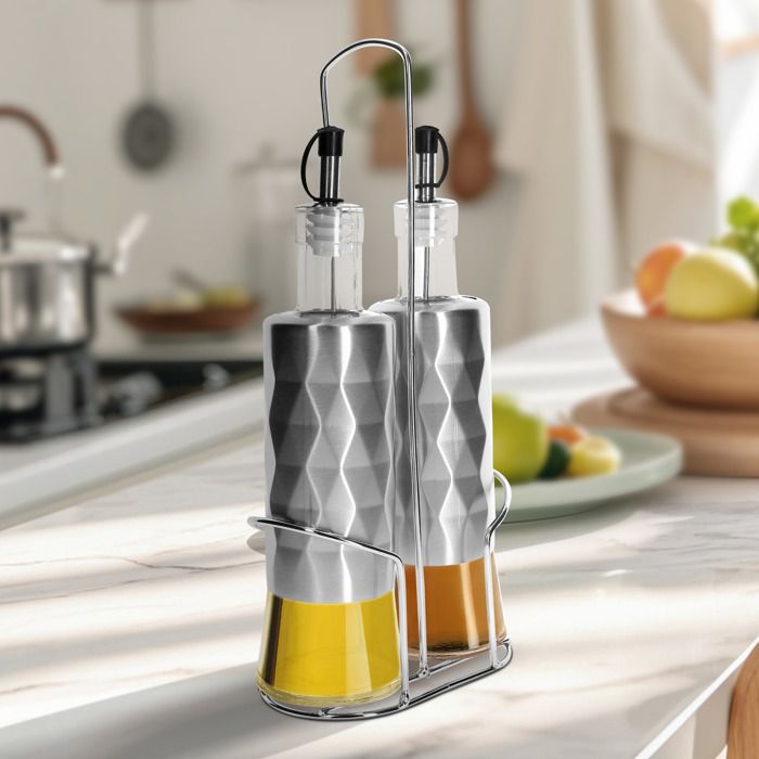 Bouteilles en Inox - CHEFFINGER - 2x320ml - Verre et Inox Brossé ...