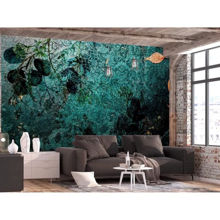 Premium Papier Peint Abstrait Feuilles Feuillage 100X70 Cm Décoration ...