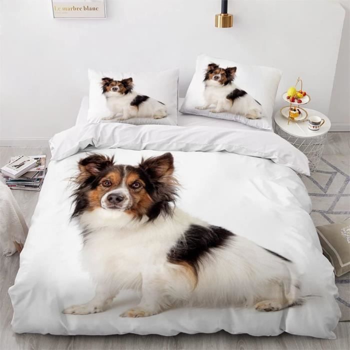 Housse De Couette 140X200 Chien De Berger Shetland Parure De Lit 1 ...