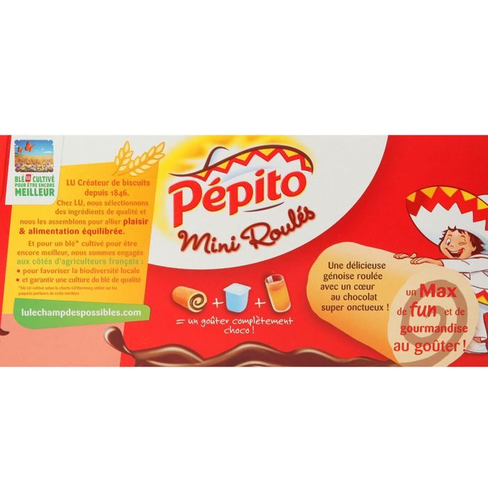 Mini roulés au chocolat 150g Pépito - Cdiscount Au quotidien