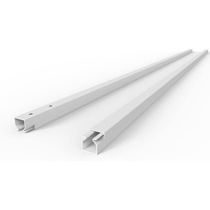 Goulotte De Câble Pro Avec Trou Au Sol, 2 M 12 X 12 Mm - 2 X 1 M, Blanc ...