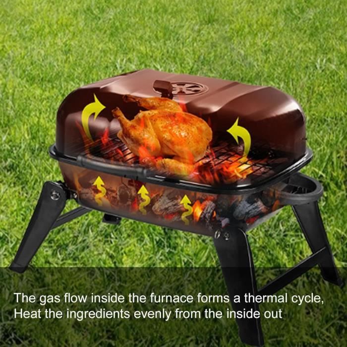 Barbecue au charbon de bois, petit barbecue portable, barbecue de table ...
