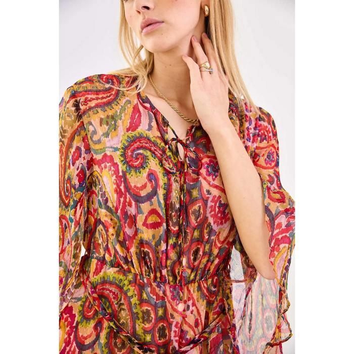 Robe longues femme Derhy Padova fuchsia - Cdiscount Prêt-à-Porter