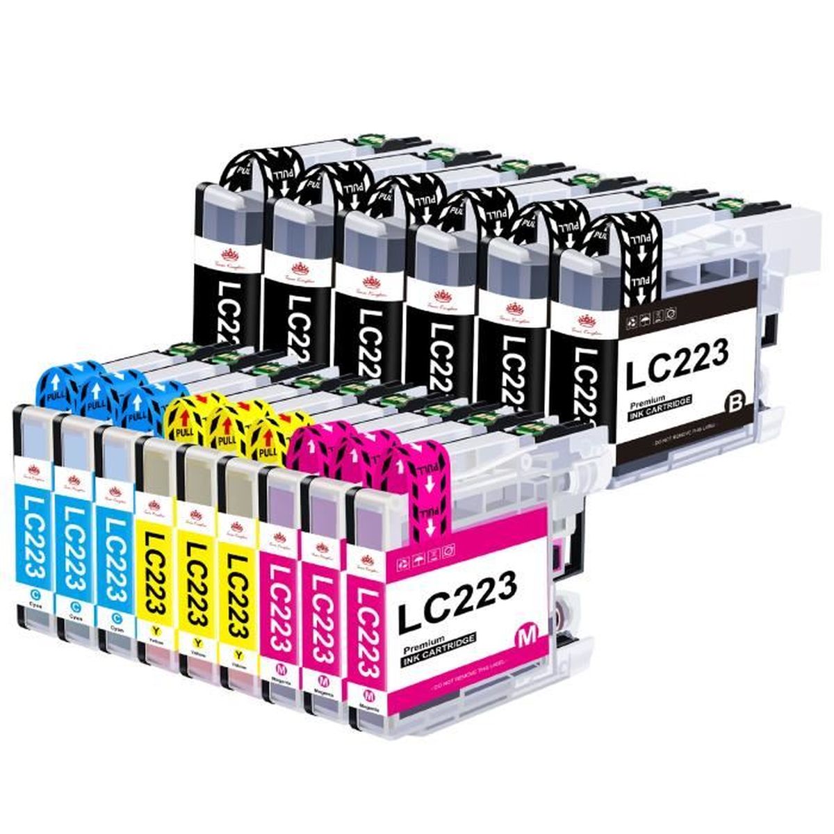 LC 223 LC223XL LC223XXL Cartouche d'encre pour Brother LC223 LC221 ...