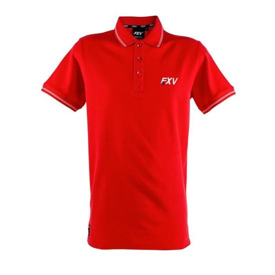 Polo de rugby Stade - FORCE XV - Rouge - Col polo - Manches courtes ...