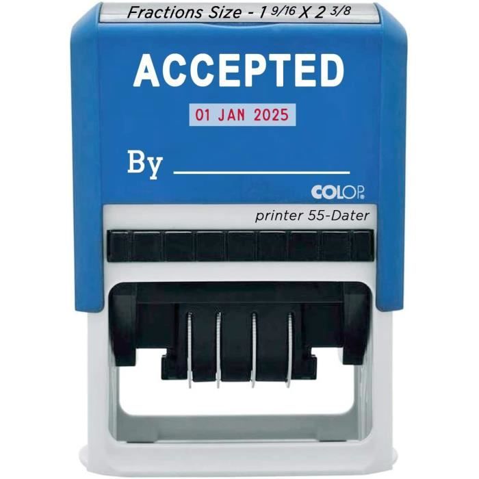 Dateur Colop Printer 55 Auto-Encreur Avec ACCEPTED BY Texte ...