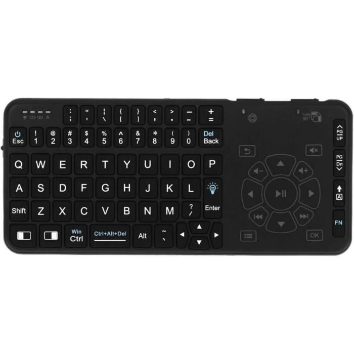 Mini clavier sans fil 2,4 G avec télécommande sans fil ultra fine ...