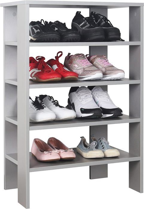 Meuble chaussure entree 88 x 60 x 32 cm Range chaussures Gris Etagere rangement.[Z204 ...