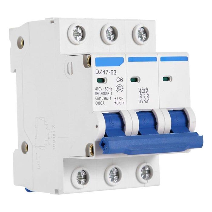 Disjoncteur miniature scurit MCB Circuit Breaker DZ47-63 AC 400V 6AZ1999 - Cdiscount Bricolage