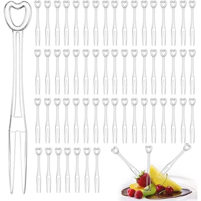 Fourchettes fruits et salade 1000 PCS Fourchettes en plastique jetables ...