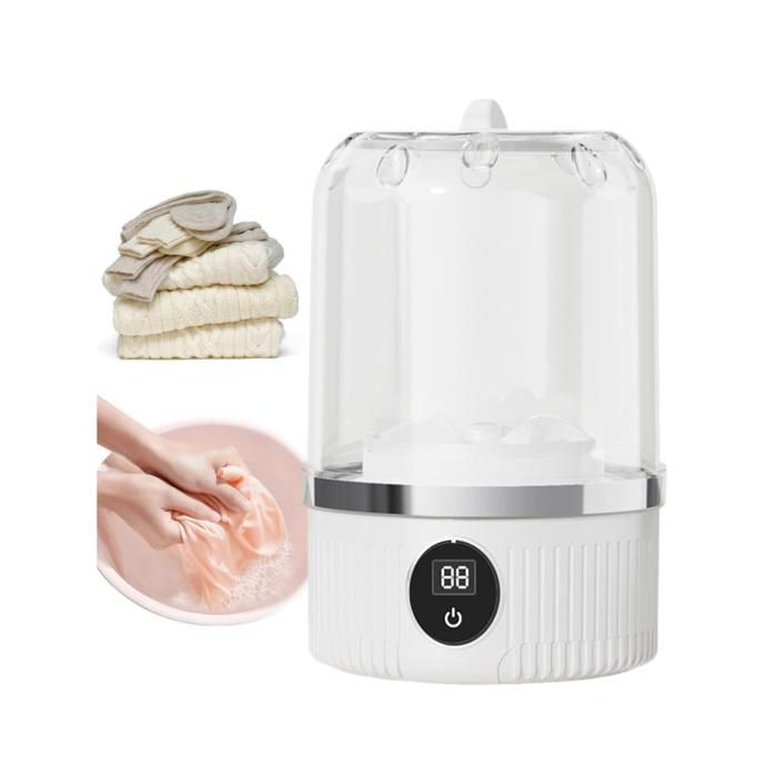 Portable Washing Machine,Baby Sock Washer,8.07in Cordless Mini Electric ...