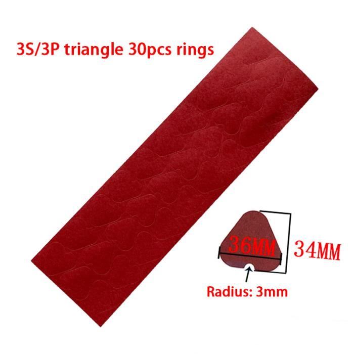 Triangle 3S 3P--Lot De 100 Joints D'isolation Pour Batterie, Rouge 1s ...