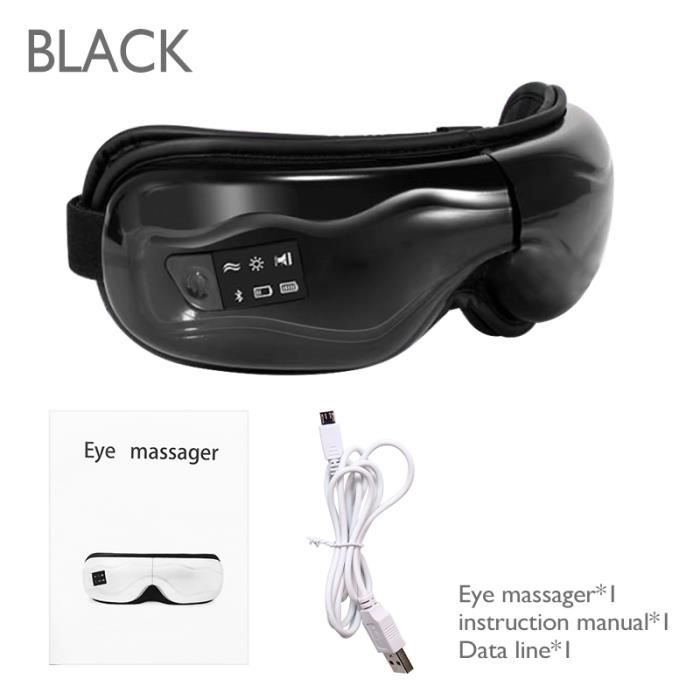 La couleur noire Electric Vibration Eye Massager Eye Care Instrument ...