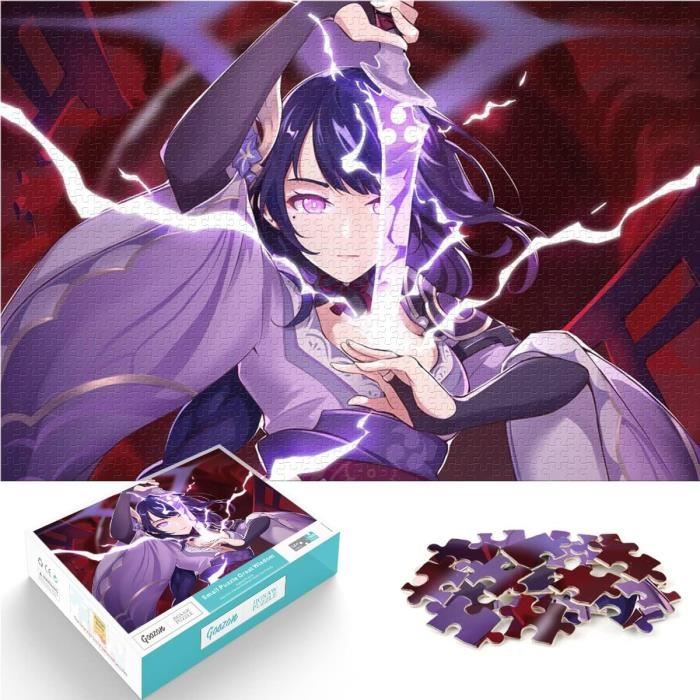 Puzzle 1000 Pièces Genshin Impact Raiden Shogun Puzzles Garçons Et ...