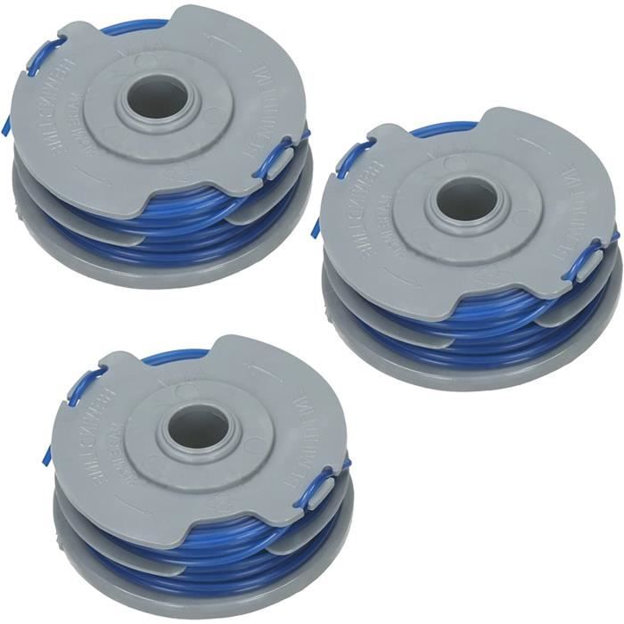 Lot de 3 bobines et fil pour débroussailleuse Mac Allister[1280] - Cdiscount Jardin