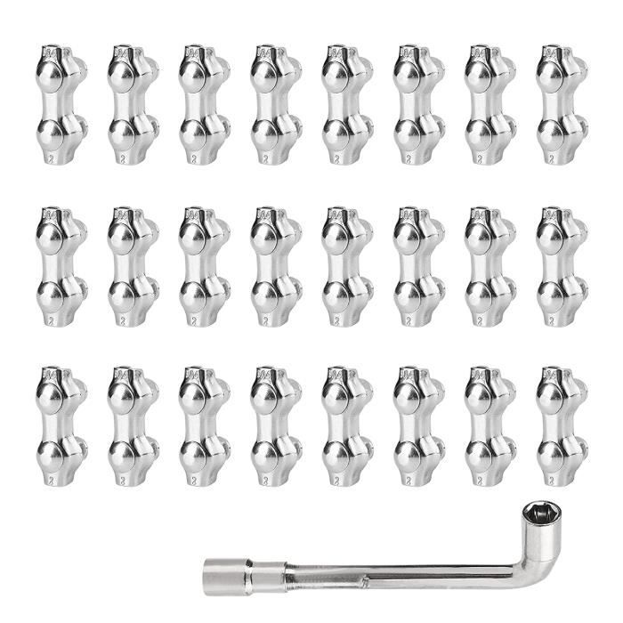 M2 Duplex Clips Serre Cable Inox Acier,Duplex Pince de Câble Métallique ...