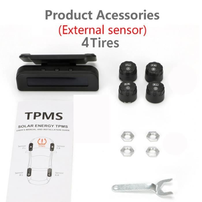 8 capteurs capteurs externes Système D'ALARME DE PUGION DES PNEUS DE ...
