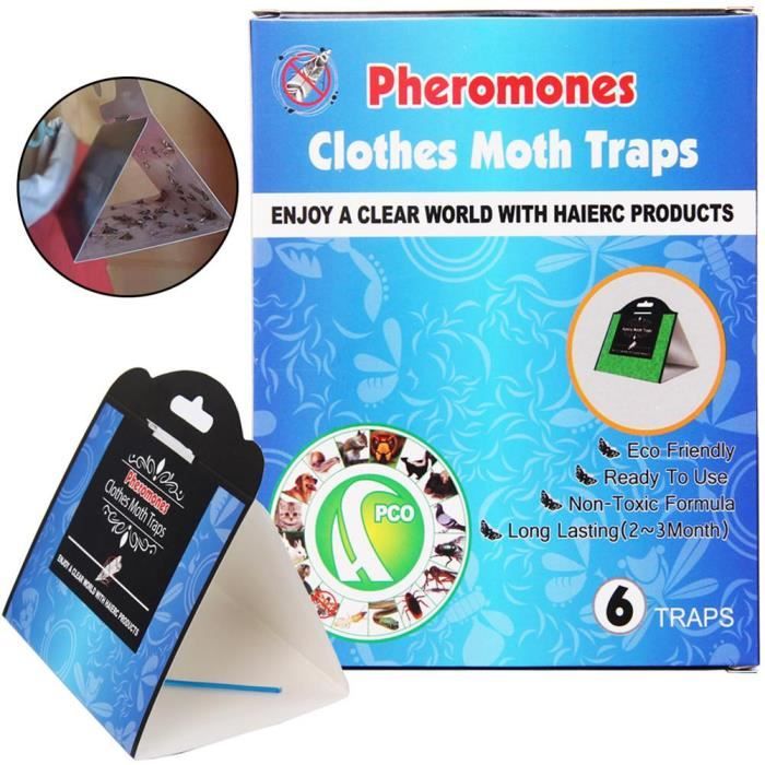 Piège nuisible,Piège à mites répulsif anti-insectes, 6 pièces ...