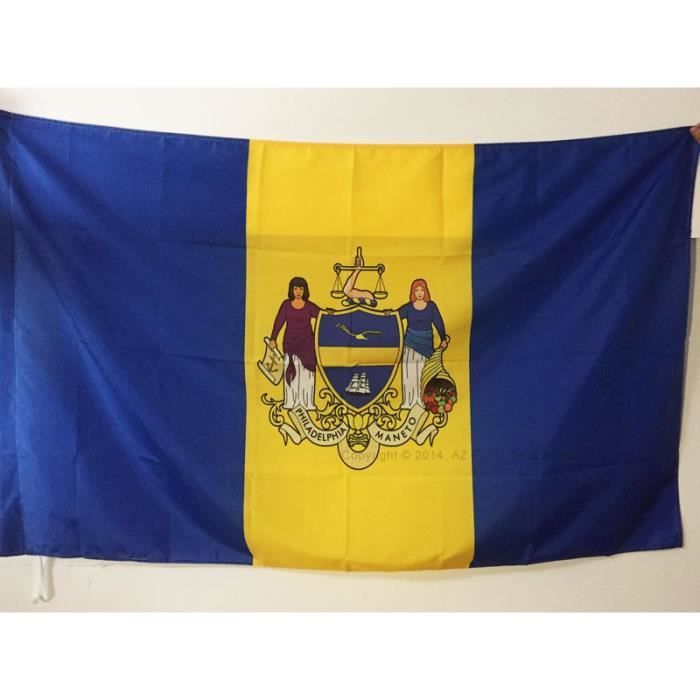 Drapeau Philadelphie 150x90cm - ville de Philadelphia - Pennsylvanie ...