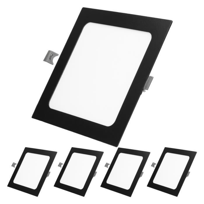 ECD Germany 5x LED Panel Spot Encastrable 12W, Remplace 65W, Halogène ...