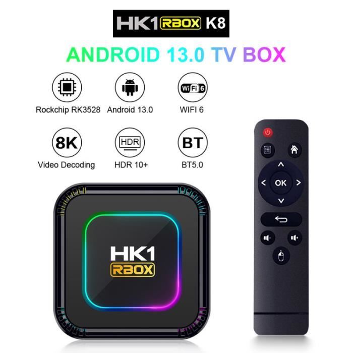 Boîte iptv Android 13 Smart TV Box Android Boite multimedia 4K HD 4Go ...