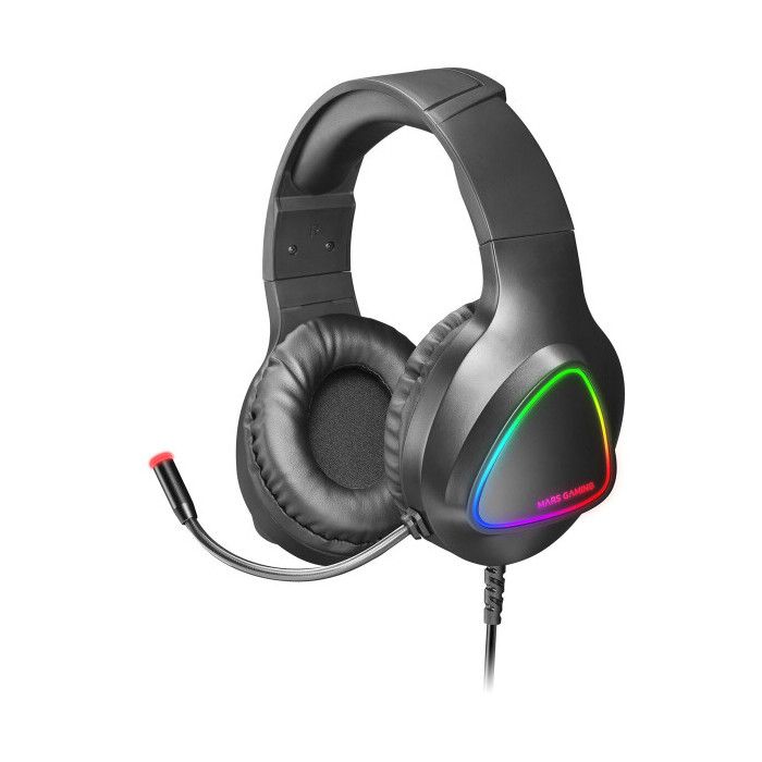 Casque avec Microphone Gaming Mars Gaming MH222 Noir - Cdiscount ...