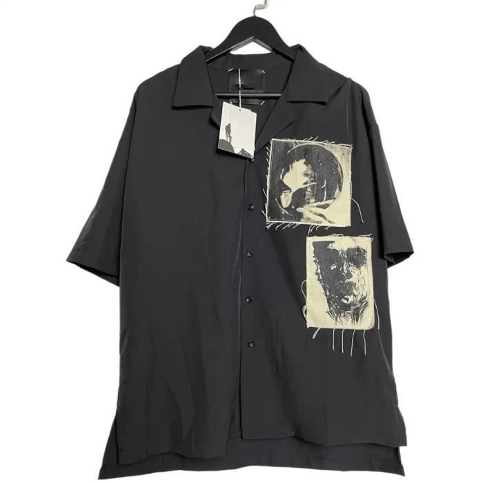 Chemise Chemise à Manches Courtes Y2k Pour Femme Blouse Ample Avec