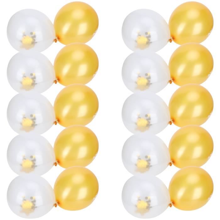 Ballon - QIILU - Ballon à paillettes - Latex - Multicolore - 10 pièces ...