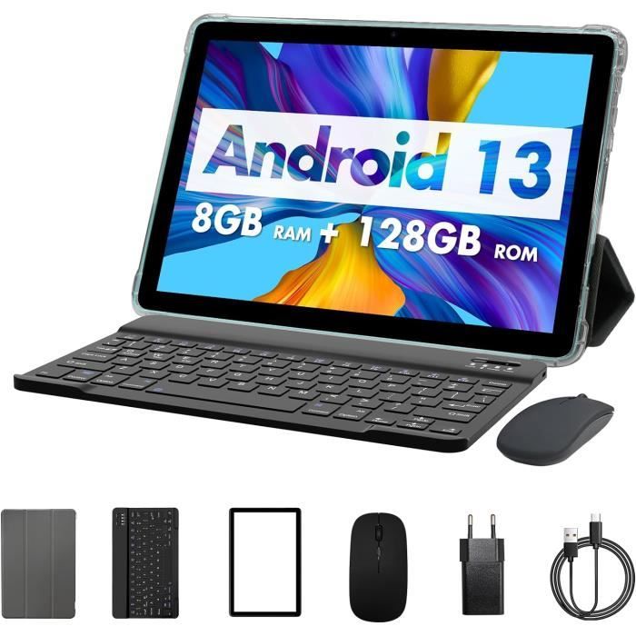 10 Inch Android 13 Tablet, 8Gb (4+4)128Gb, Expandable 1Tb, 8000Mah ...