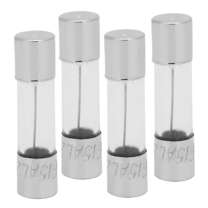 Assortiment de fusibles en verre 150pcs Kit Assorti de Fusibles en Tube de Verre 0.1A-20A 250V ...