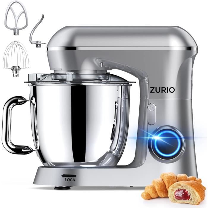 Robot Patissier 1300w Zurio 5.5L Batteurs Et Robots Portable à 10 ...