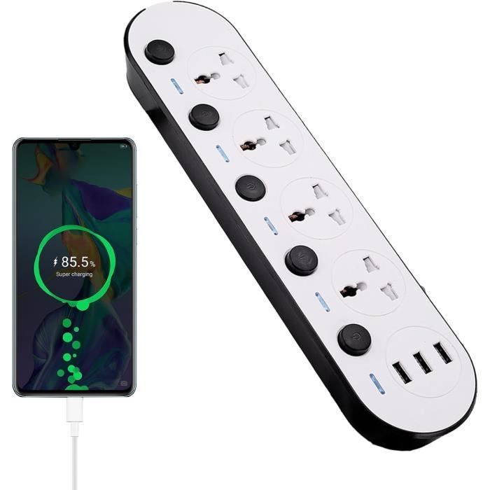 Multiprise De Voyage, Rallonge De Voyage | Rallonge Usb C 4 Prises 3 ...