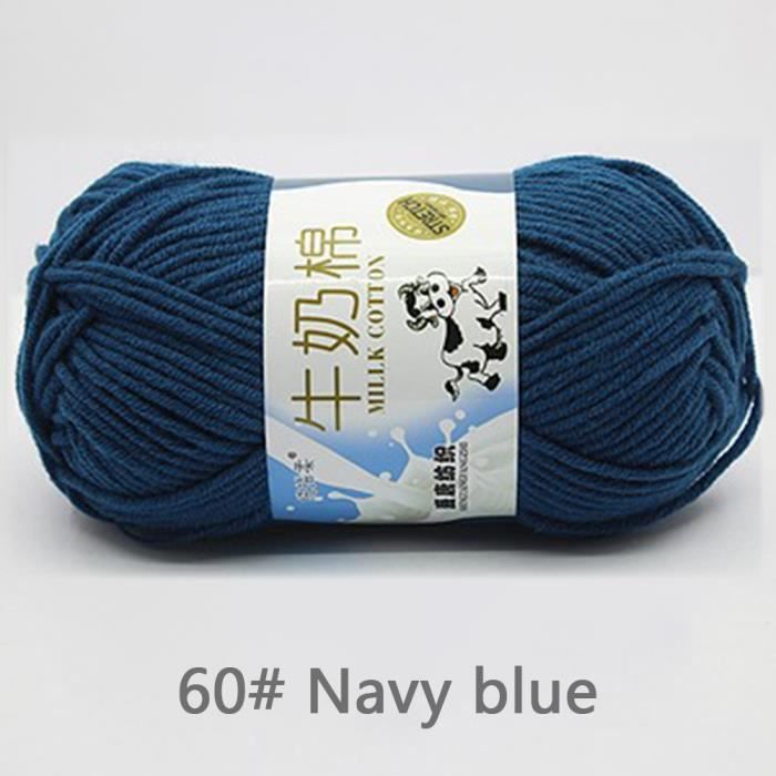 LAINE A TRICOTER,MX50g-60--Fil de coton au lait crocheté, 50 grammes ...