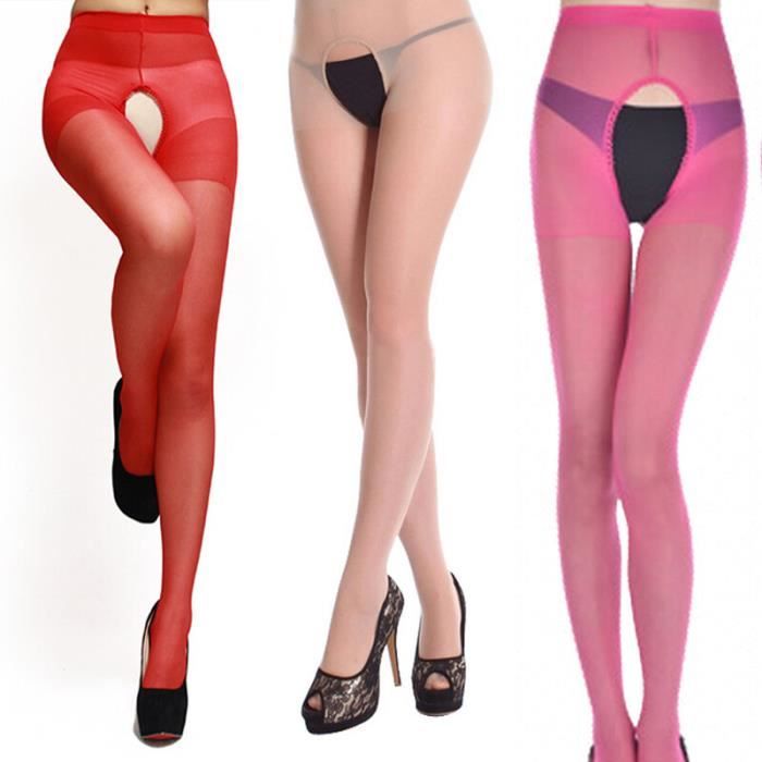Bas Mis Bas Bas De Corps Sans Entrejambe Ouvert Pour Femmes Lingerie