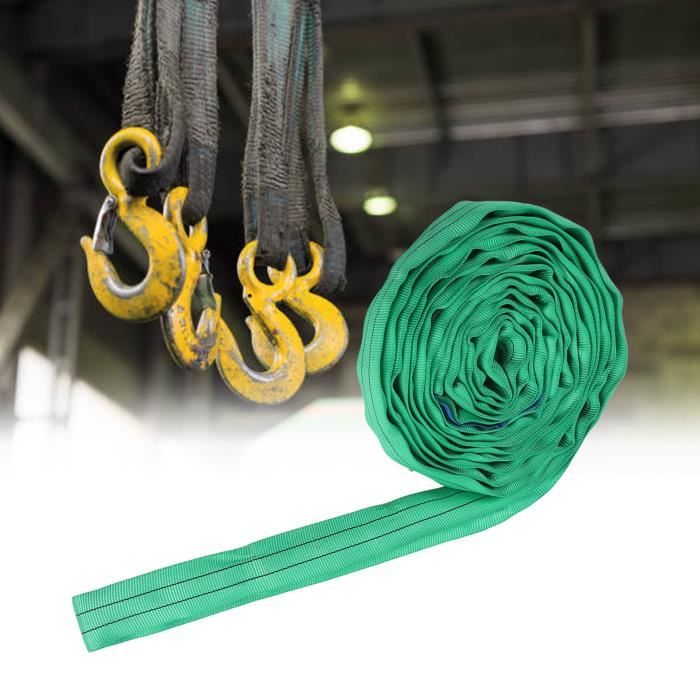Sangle de levage de gréement Lift Sling Strap 4M 2T Vert Renforcé ...