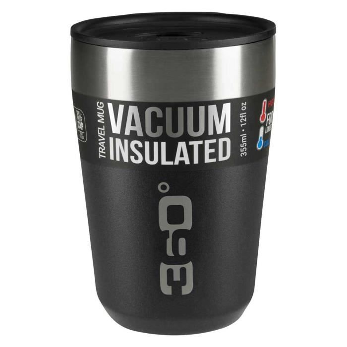 Vaso Aislado - 360 DEGREES - Verre Mixte - Noir - Taille Unique ...