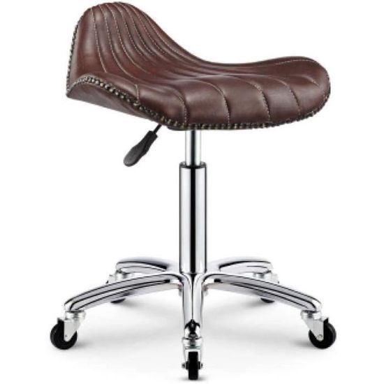 Tabouret roulant WEYE - Cuisine et coiffure - Siège réglable en hauteur ...