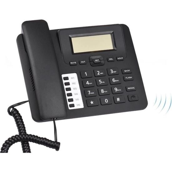 Nornward Téléphone Fixe Domestique, Téléphone Fixe Avec Affichage Des Appels Et Fonctions D ...