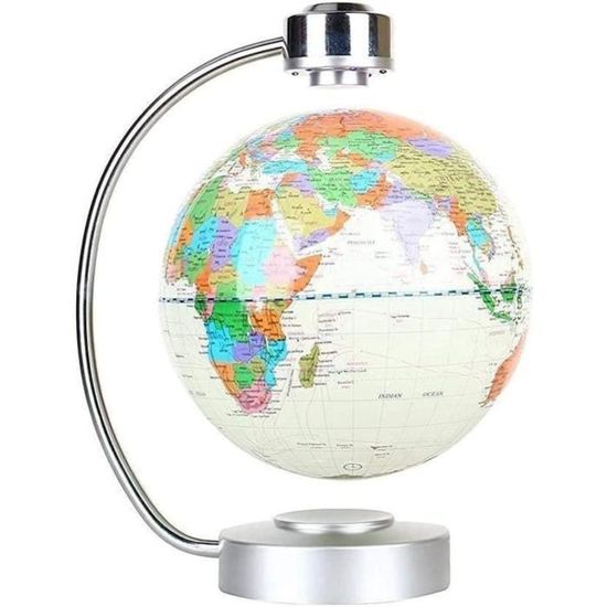 8" Magnetic Levitation Blanc Globe De Levitation Pour Les Enfants ...