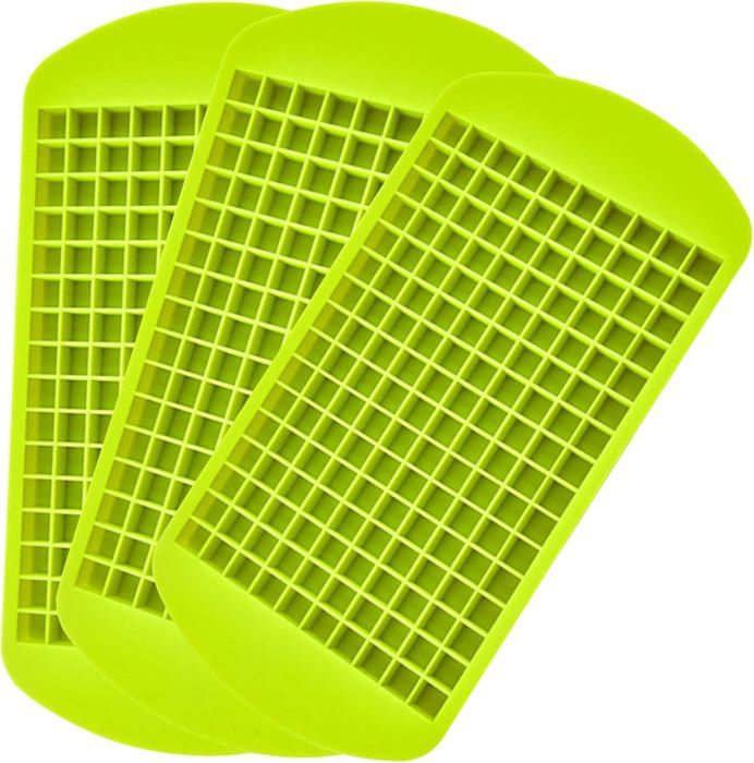 3PCS Mini Bacs à Glaçons Silicone,160 Grille Moule à Glaçons Moule ...