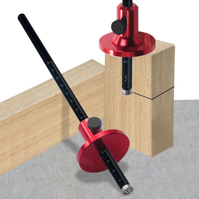 Trusquin de traçage avec roue pour bois tendres et durs verrou de ...