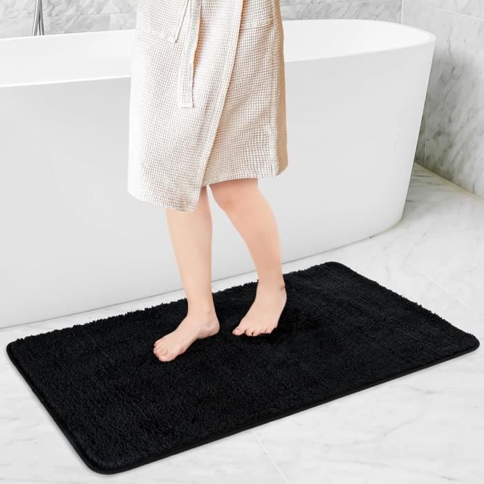 Tapis De Bain Certifié Öko-Tex G (70 X 120 Cm, Noir)[n1452] - Cdiscount ...