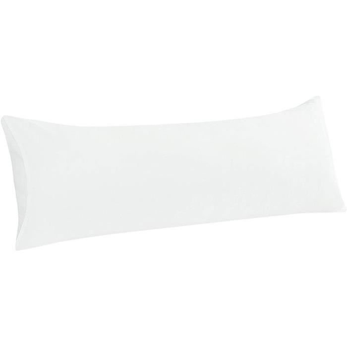 Taie Oreiller Taie de Traversin Taie d'oreiller Corps avec Fermeture d ...