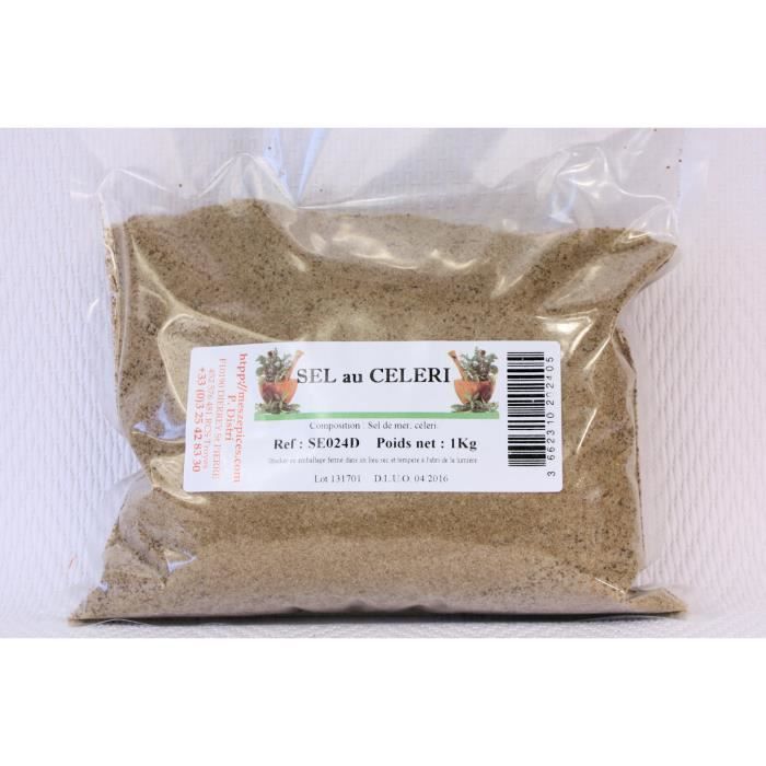Sel au céleri sachet de 1Kg - Cdiscount Au quotidien